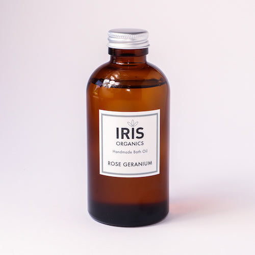 Rose Geranium Bath Oil – Iris Organics